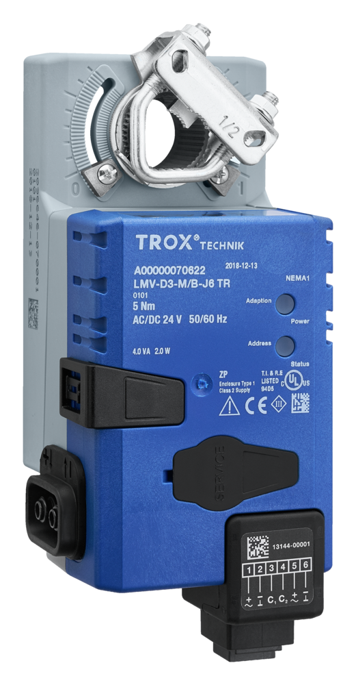 BM0-J6 - Volume flow MP/Modbus/BACnet, RJ12 | TROX UK Ltd