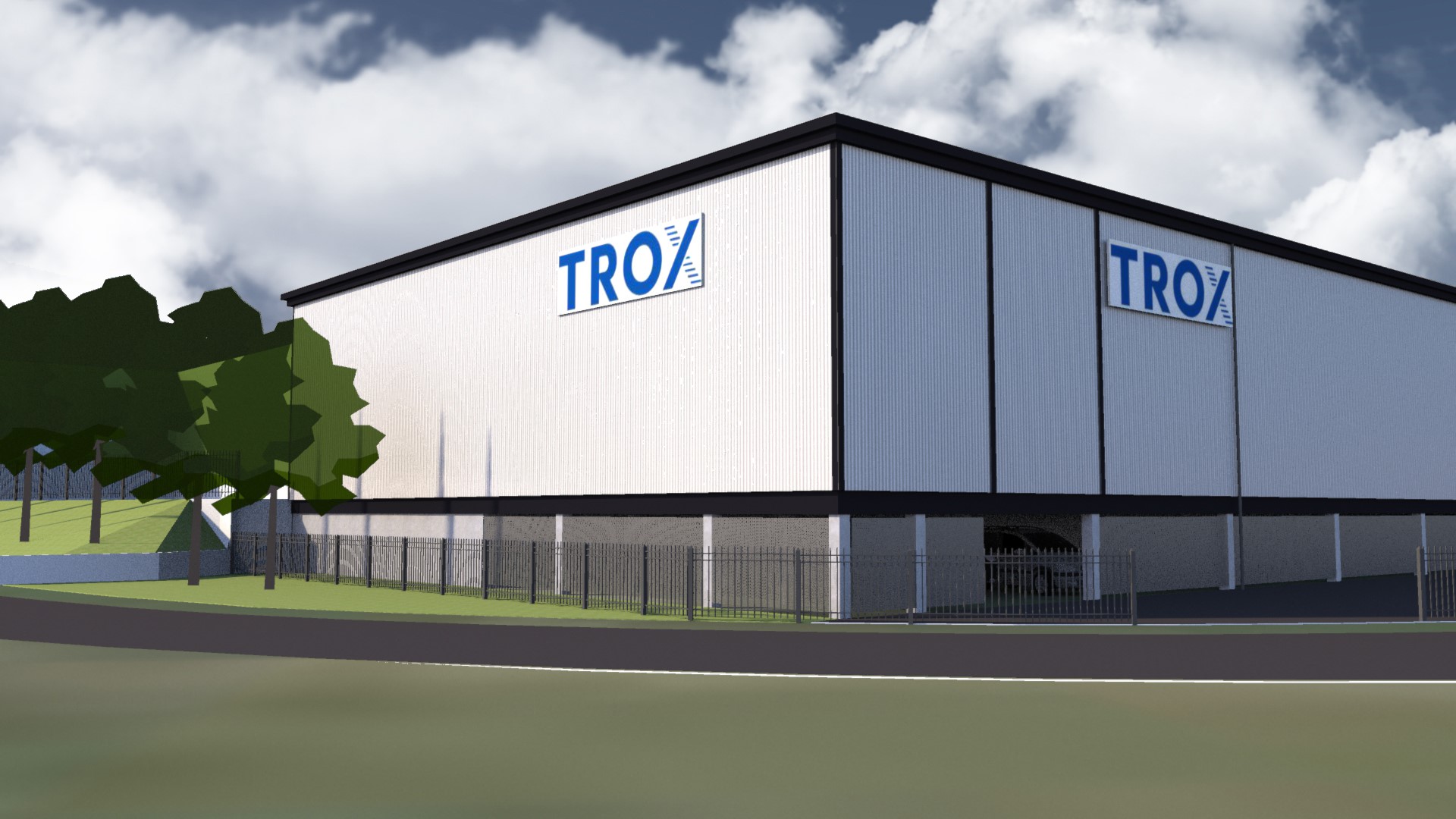 Construction underway on new warehouse for TROX UK | TROX UK Ltd