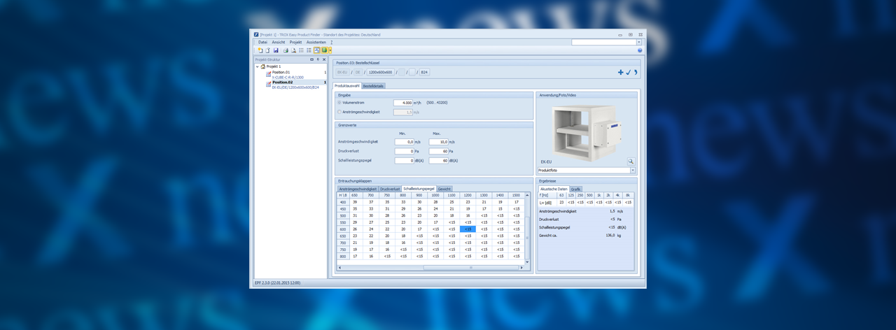 TROX EASY PRODUCT FINDER Version 2.3.3.0 now available | TROX SE